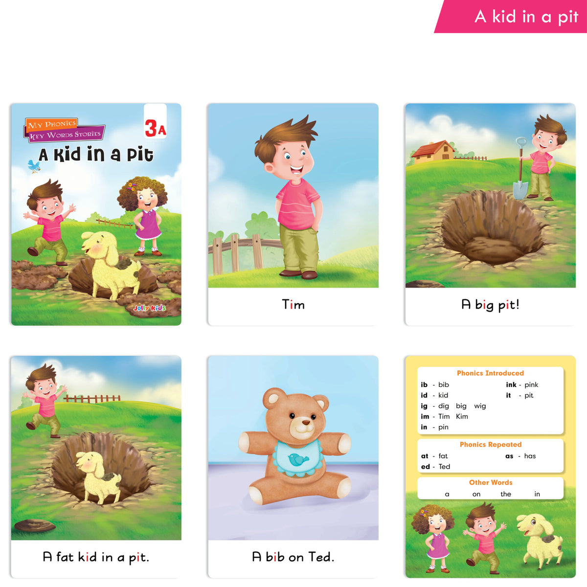 Jolly Kids My Phonic Key Words Stories Books Set of 12| Ages 3-8 Years ...