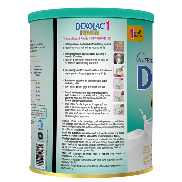 description dexolac premium infant formula powder stage 1 up to 6 ...