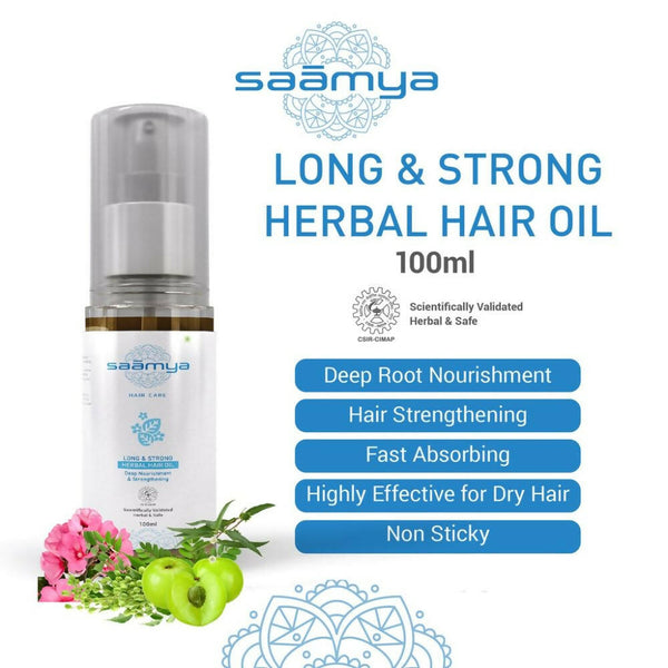 Buy Saamya Long & Strong Herbal Hair Oil Online at Best Price | Distacart