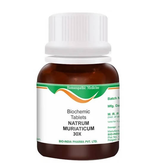 Buy Bio India Homeopathy Natrum Muriaticum Biochemic Tablets Online at ...
