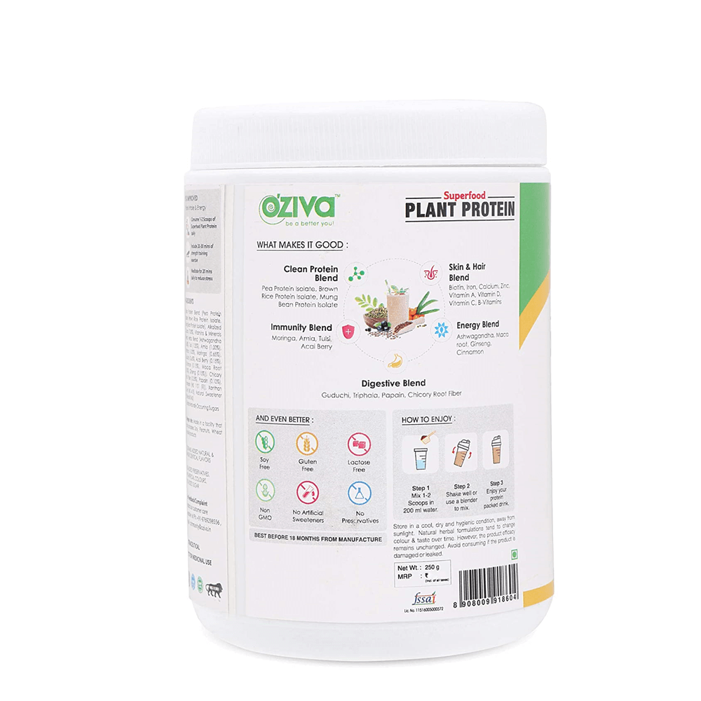 Buy OZiva Superfood Plant Protein Online at Best Price | Distacart