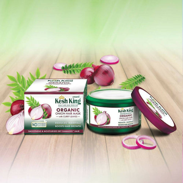 Buy Kesh King Organic Onion Hair Mask With Curry Leaves Online Price.