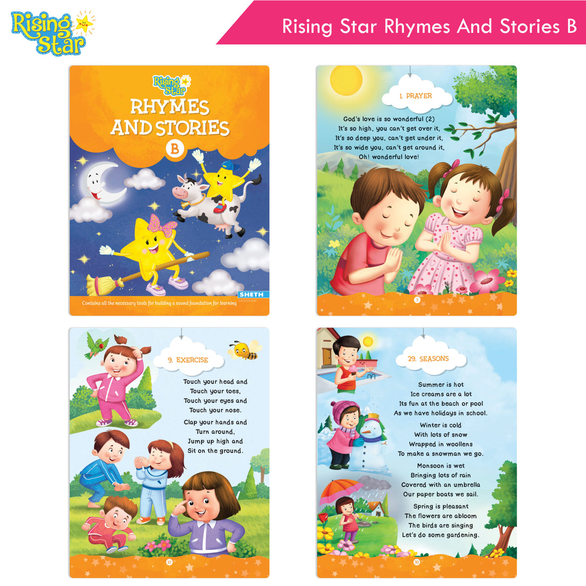 Buy Rising Star Fun Learning Junior KG Books Set of 6 Ages 4-5 Years ...