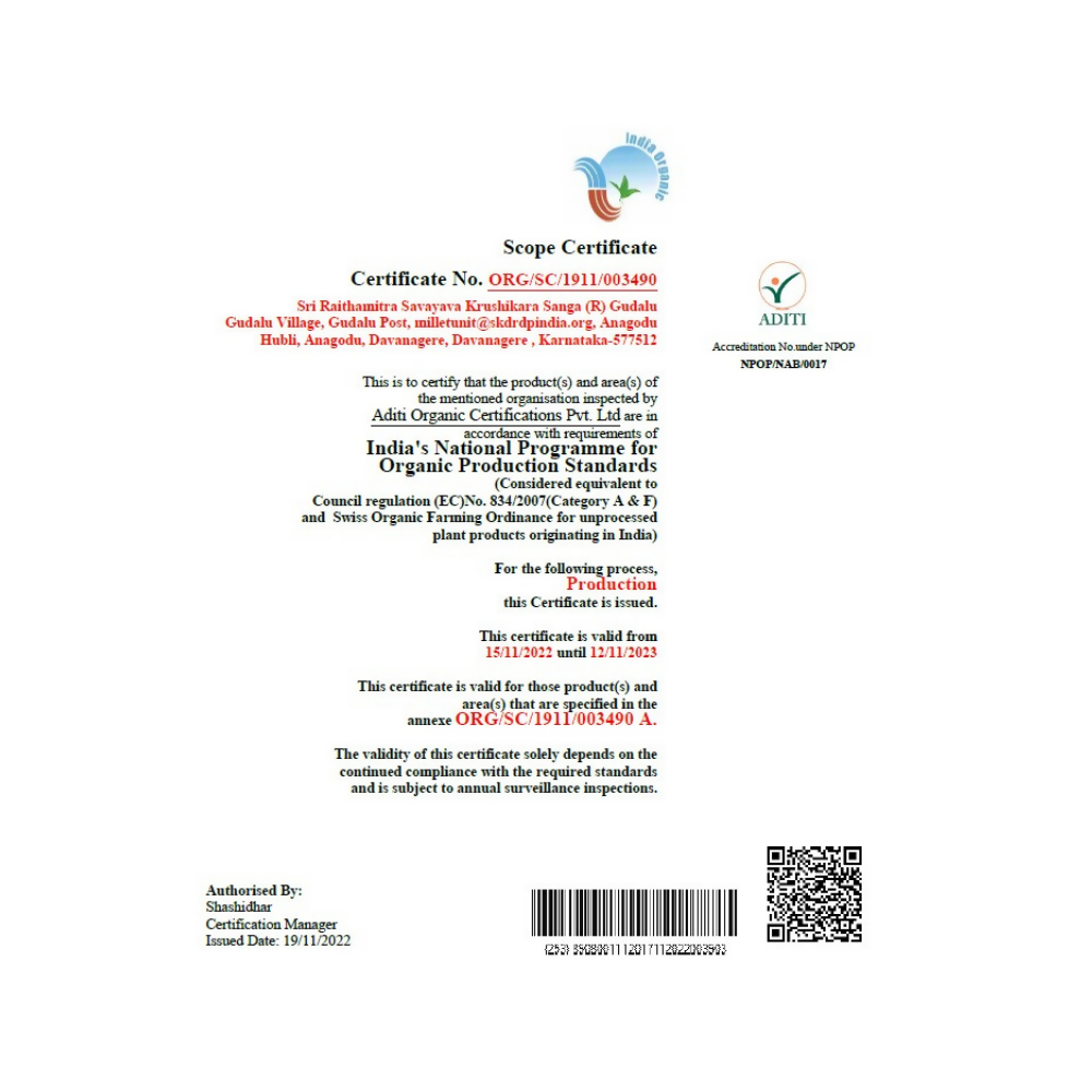 Buy SIRI Millets Organic Proso Millet Flour (Baragu Atta) Online at ...