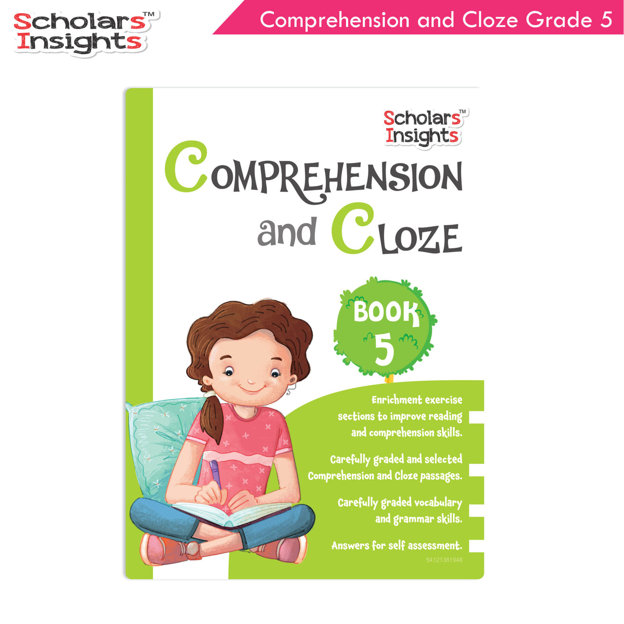 Buy Scholars Insights Comprehension and Cloze Grade 5|English ...