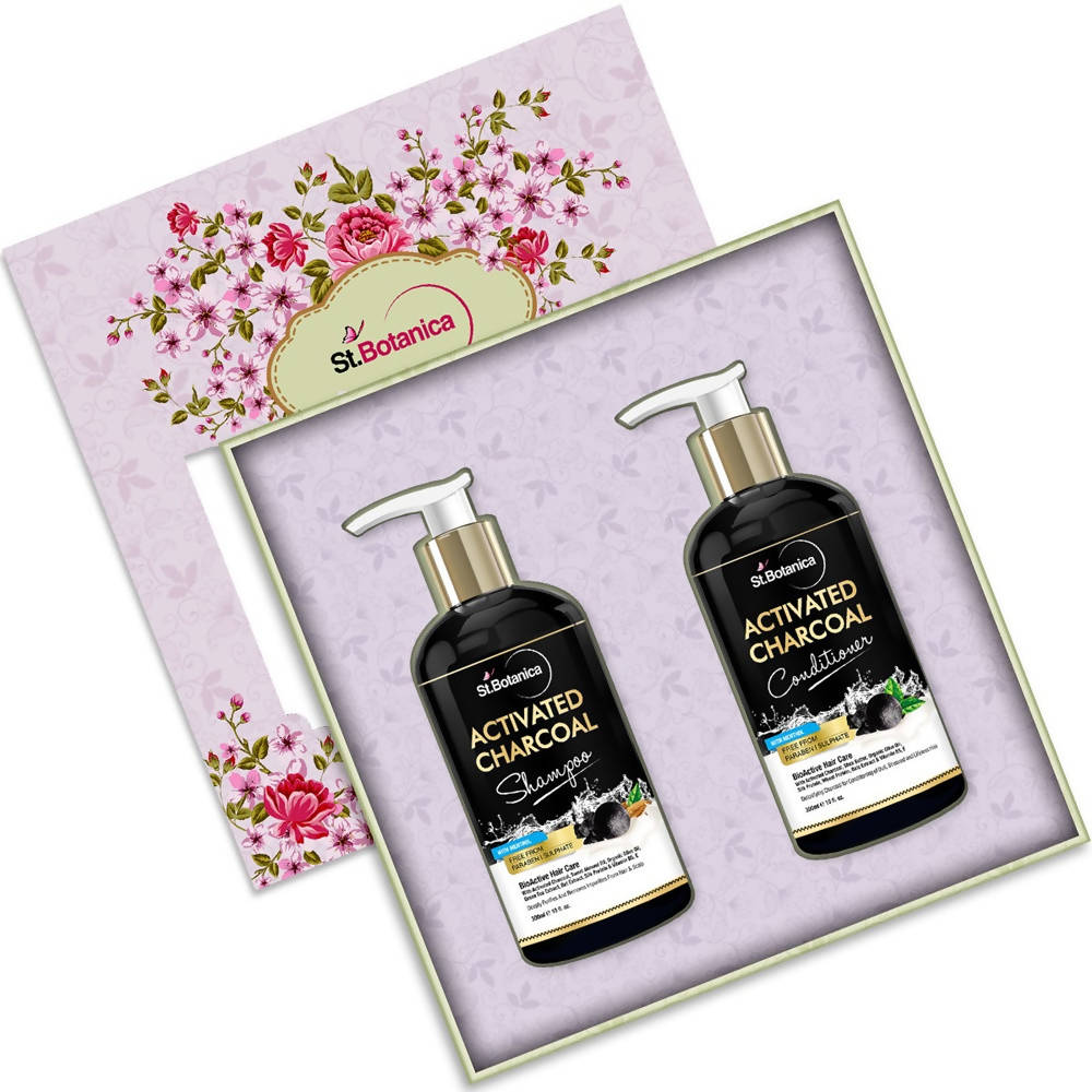 Buy St.Botanica Activated Charcoal Shampoo And Conditioner Combo Online ...