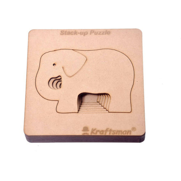 description kraftsman stack up puzzles layered puzzle elephant shape ...