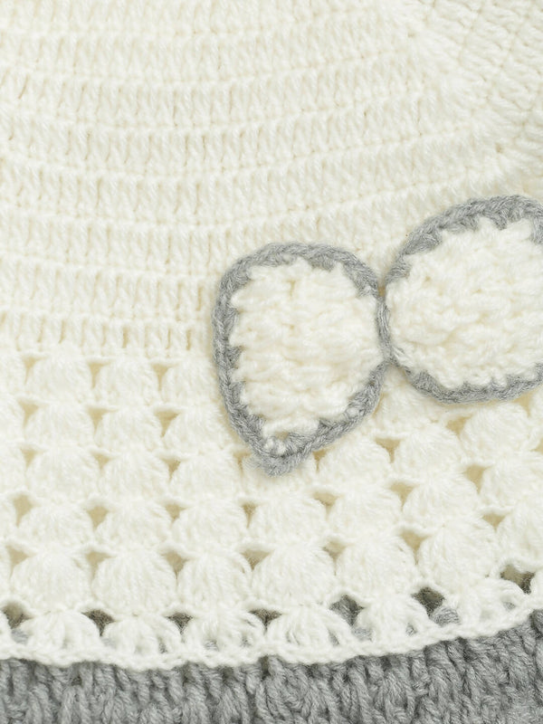 description chutput hand knitted crochet wool dress for baby girls ...