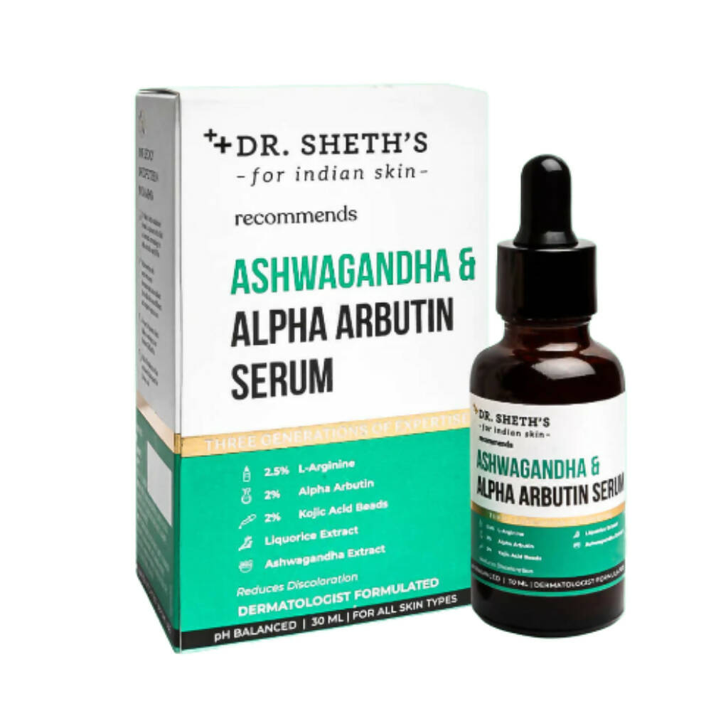 Buy Dr. Sheth's Ashwagandha & Alpha Arbutin Face Serum for Anti ...