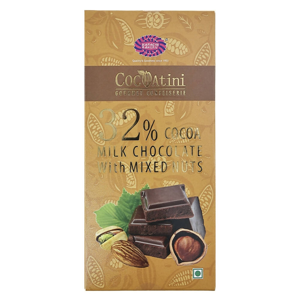 Buy Cocoatini 32% Cocoa Milk Chocolate With Mixed Nuts Online.
