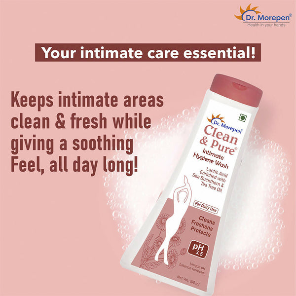 Buy Dr. Morepen Clean & Pure Intimate Wash for Women with Tea Tree Oil ...
