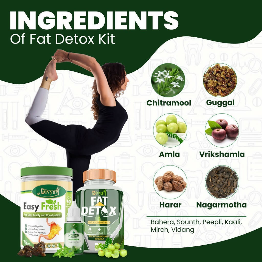 Buy Divya Shree Fat Detox Capsule + Easy Fresh Powder & Punch Tulsi ...