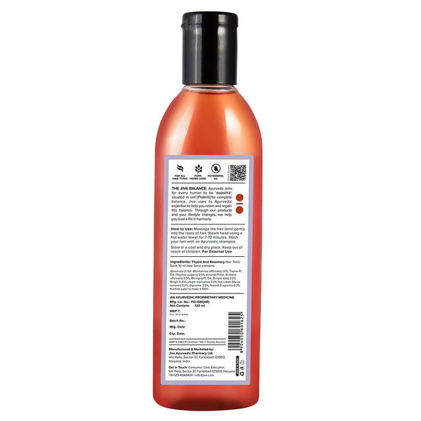 Buy Jiva Ayurveda Thyme & Rosemary Hair Tonic Online at Best Price | Distacart