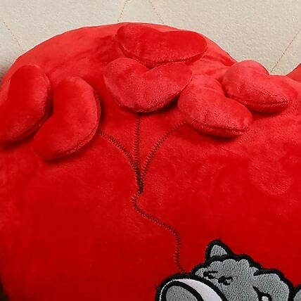 Buy Frantic Cushion Heart Shaped Pillow (Red Colo Online at Low Price ...