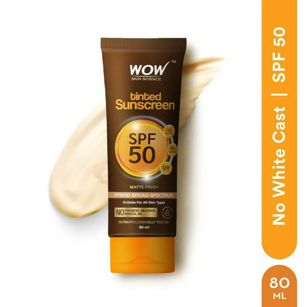 Buy Wow Skin Science Tinted Sunscreen SPF50 Pa+++ Online at Best Price ...