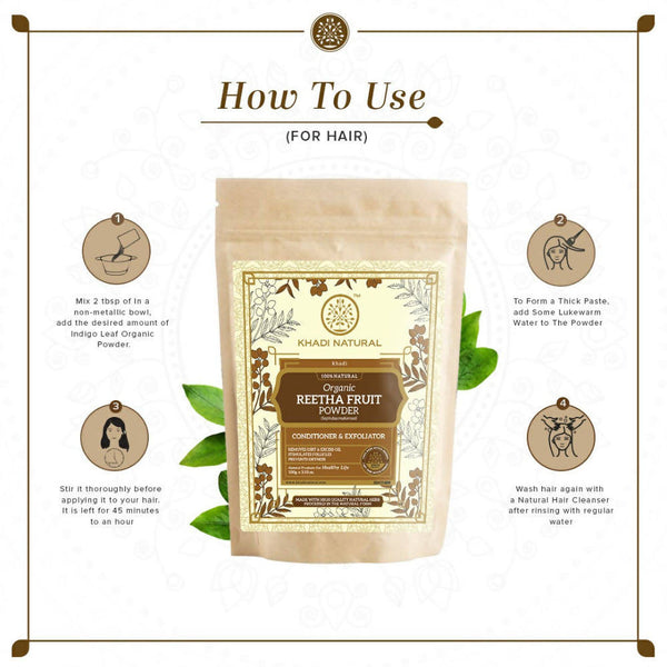 Buy Khadi Natural Organic Reetha Fruit Powder Online at Best Price ...