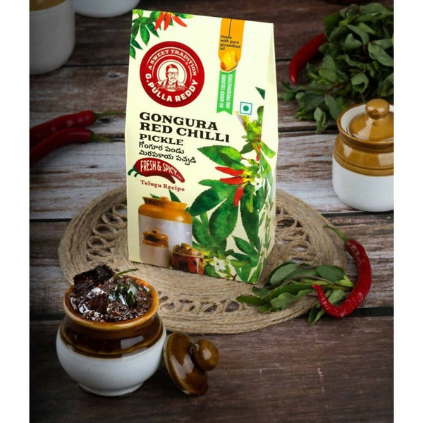 Buy Pulla Reddy Gongura Red Chili Pickle Online at Best Price | Distacart