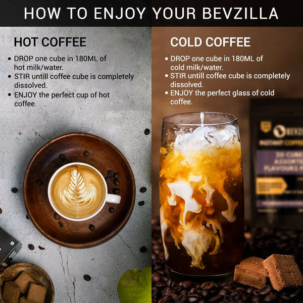 Buy Bevzilla Instant Coffee Cubes Pack with Organic Date Palm Jaggery ...