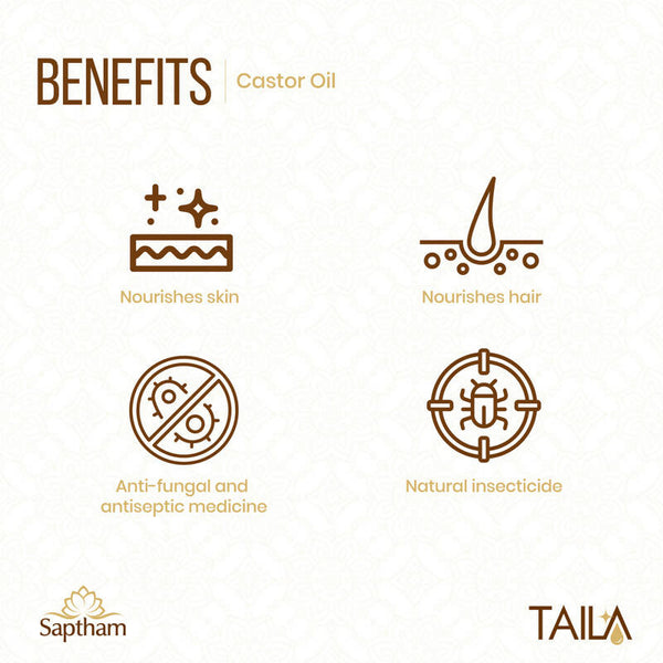 Buy Saptham Taila 100% Natural Castor Oil Online at Best Price | Distacart