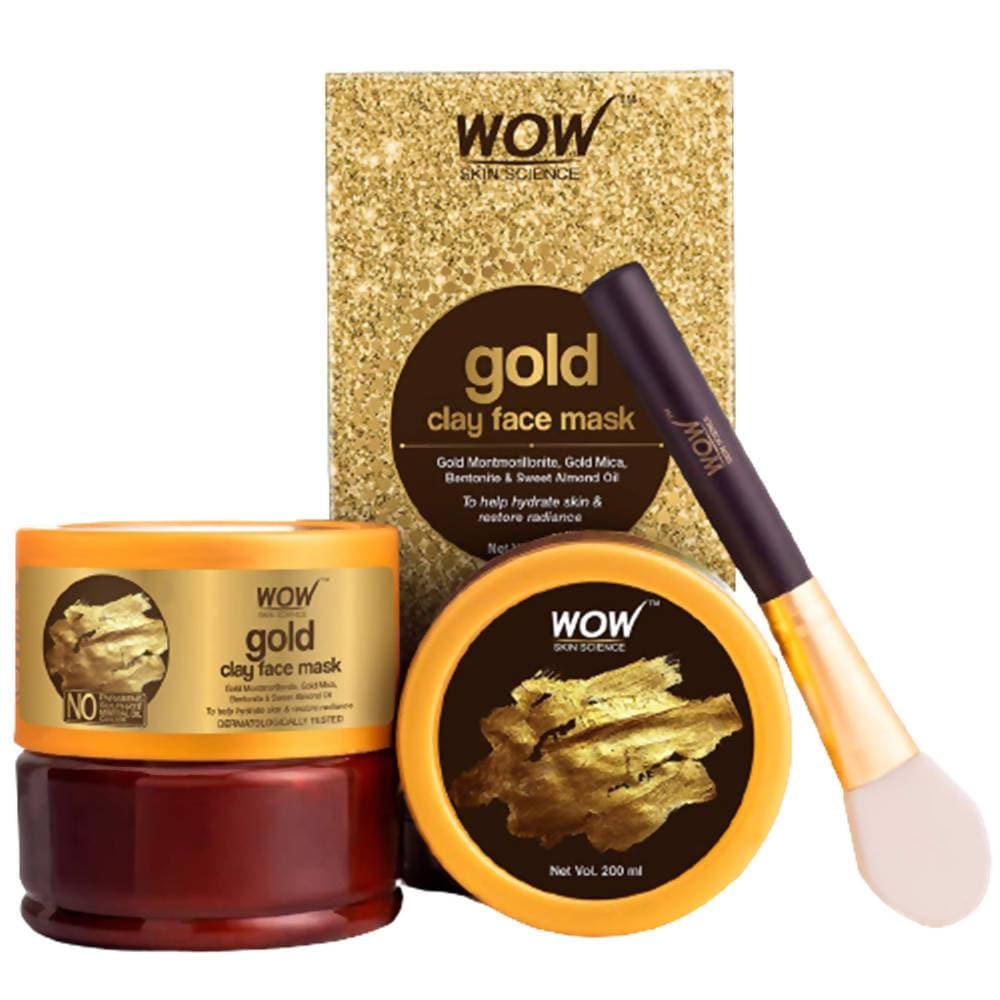 Buy Wow Skin Science Gold Clay Face Mask-200 Ml Online