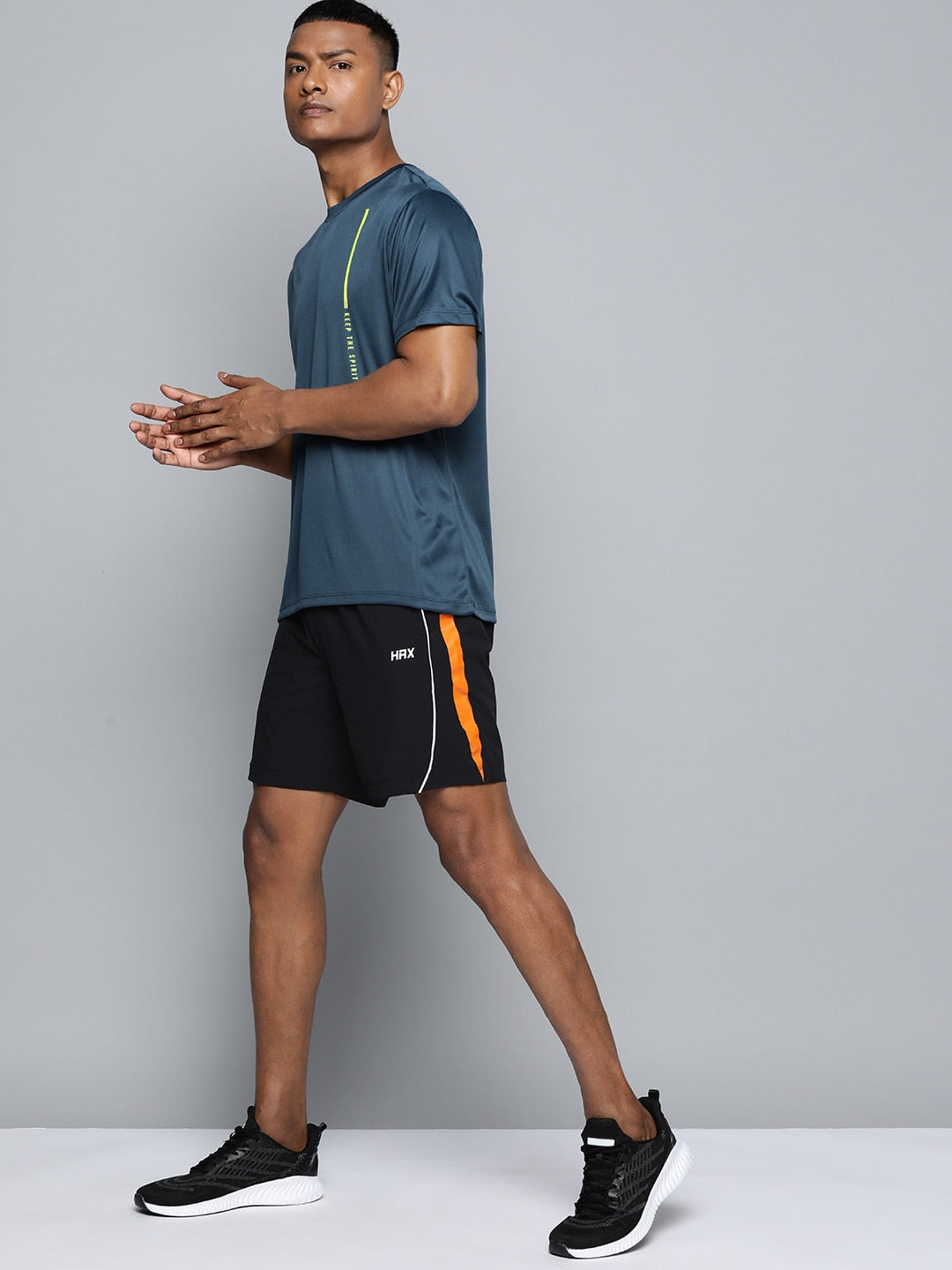 HRX by Hrithik Roshan Printed Detail Rapid-Dry Training T-shirt
