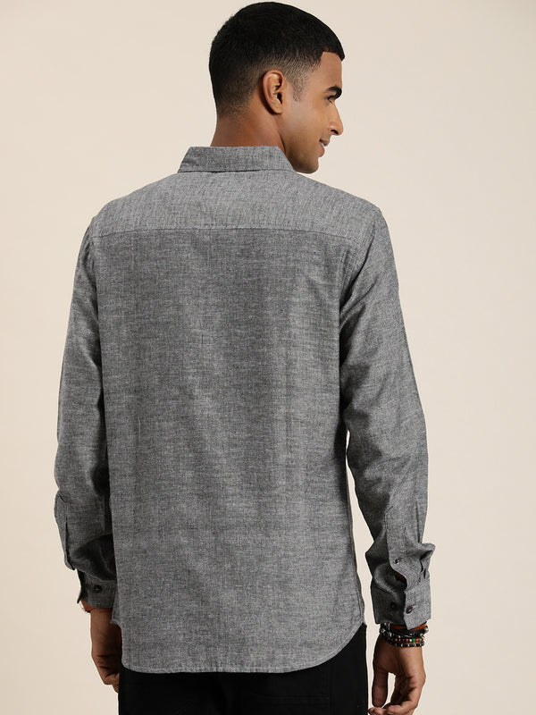 description taavi woven legacy pure cotton casual shirt with contrast ...