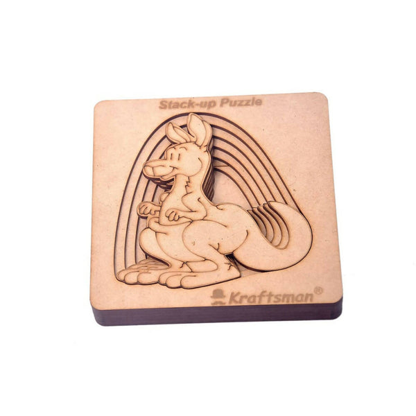 Buy Kraftsman Stack up Puzzles/ Layered Puzzle Kangaroo Shape for Kids ...