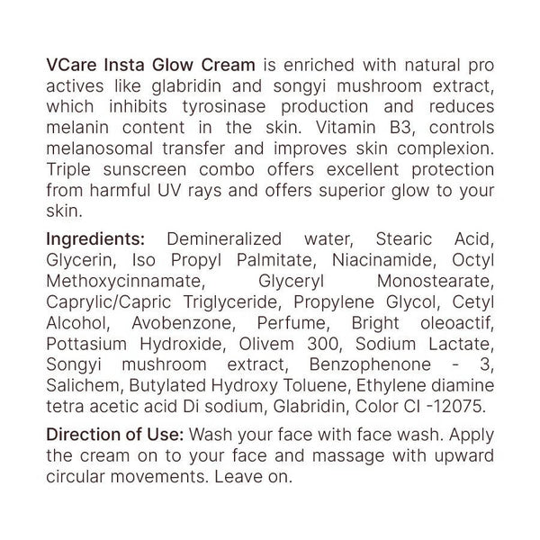 Buy VCare Insta Glow Cream Online at the best Price.