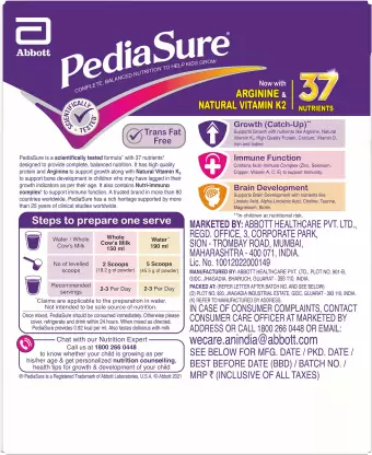 Buy Pediasure Health and Nutrition Drink Powder for Kids Growth ...