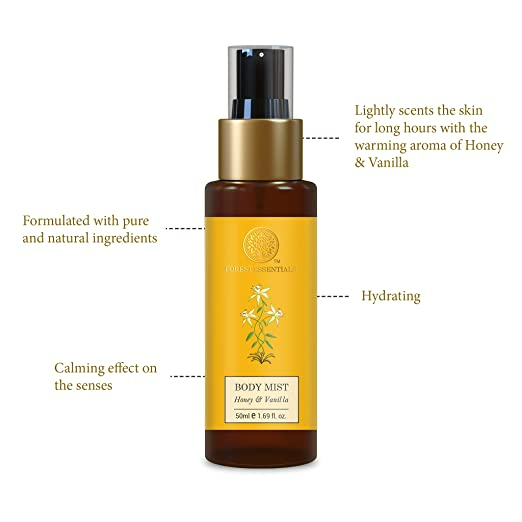 Buy Forest Essentials Body Mist Honey & Vanilla 130ml online