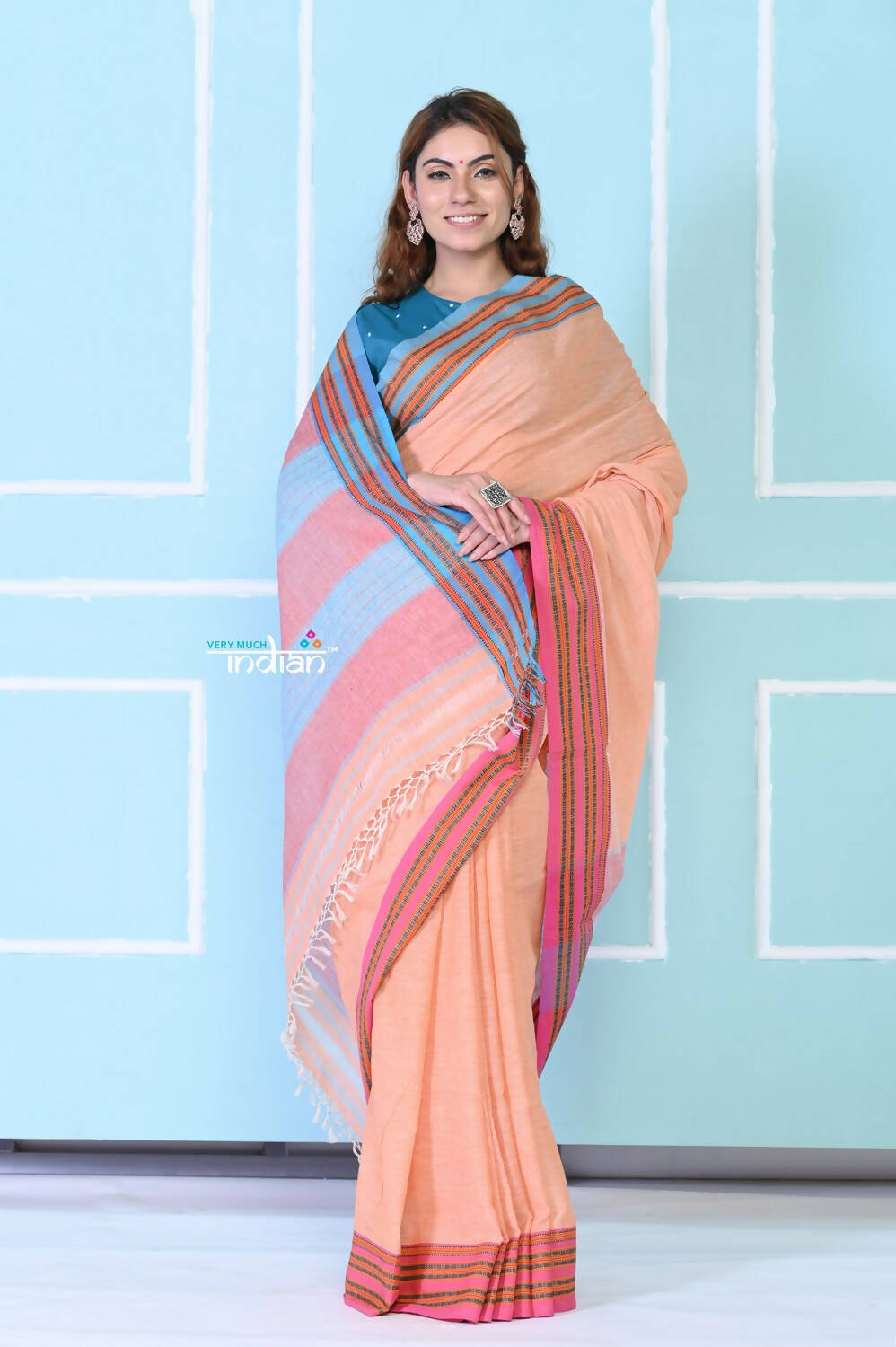 Buy Very Much Indian Traditional Patteda Anchu Ilkal Handloom Saree ...