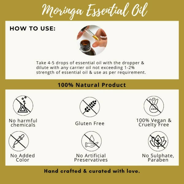 Buy Organicos Moringa Essential Oil Online at Best Price | Distacart