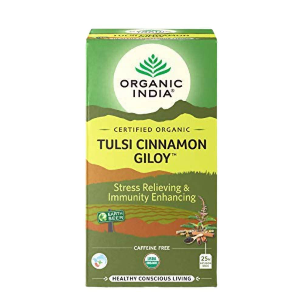 Buy Organic India Tulsi Cinnamon Giloy Tea Bags Online at Best Price ...