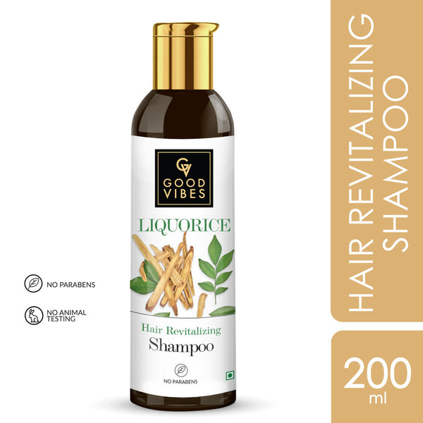Buy Good Vibes Liquorice Hair Revitalizing Shampoo Online At Low Price