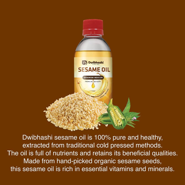 Buy Dwibhashi Sesame Oil (Tila Tailam) Online at low price – Distacart