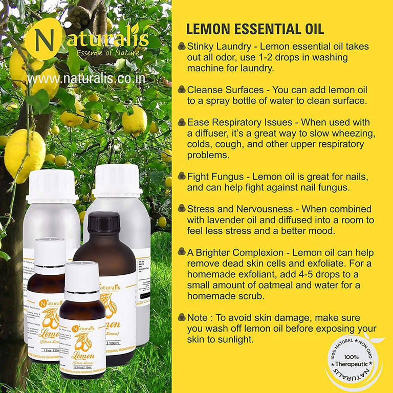 Buy Naturalis Essence Of Nature Cold Pressed Lemon Essential Oil