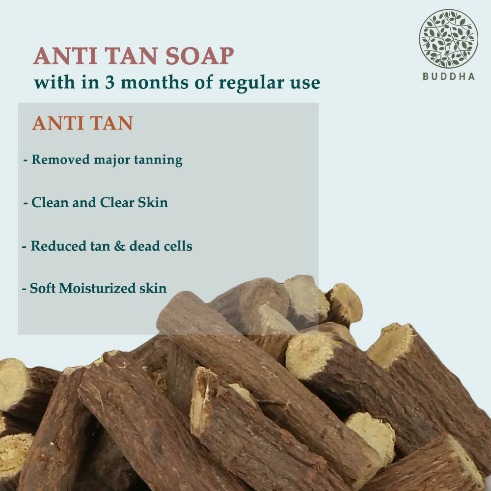 Buy Buddha Natural Anti Tan Soap - Tan Removal, Dead Skin Removal, De ...