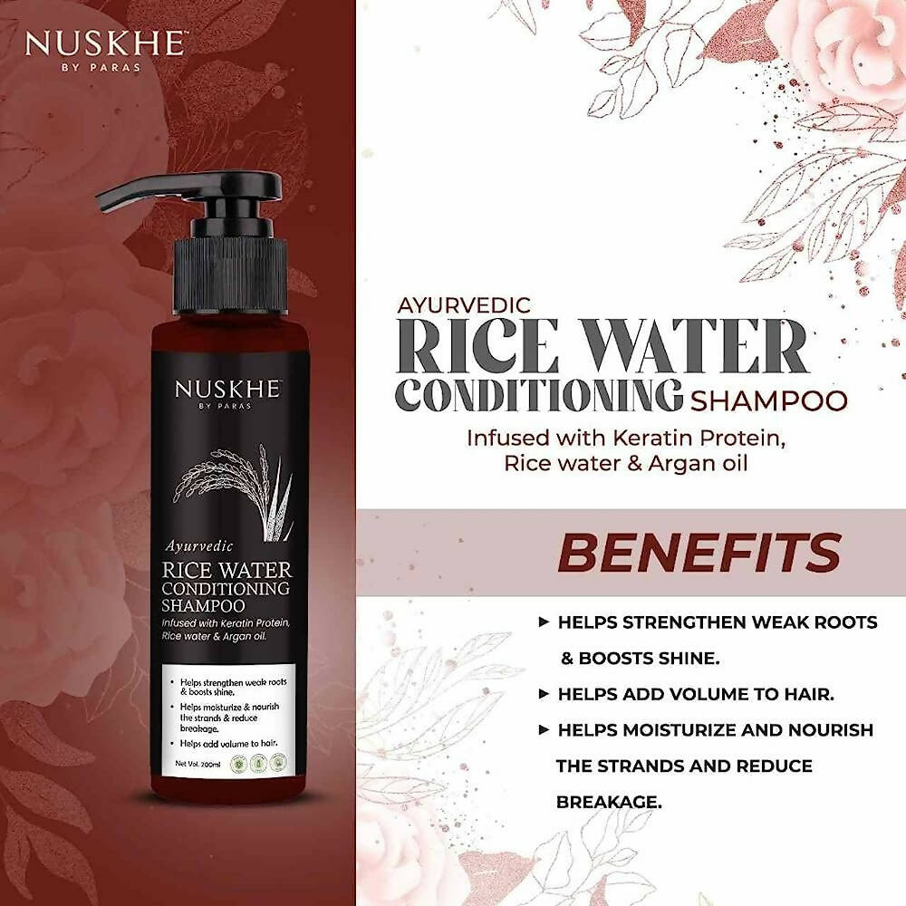 Buy Nuskhe By Paras Ayurvedic Rice Water Conditioning Shampoo Online at ...
