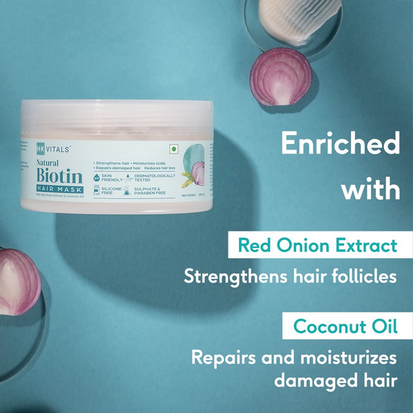 Buy Hk Vitals Natural Biotin Hair Mask Online At Best Price Distacart 7476