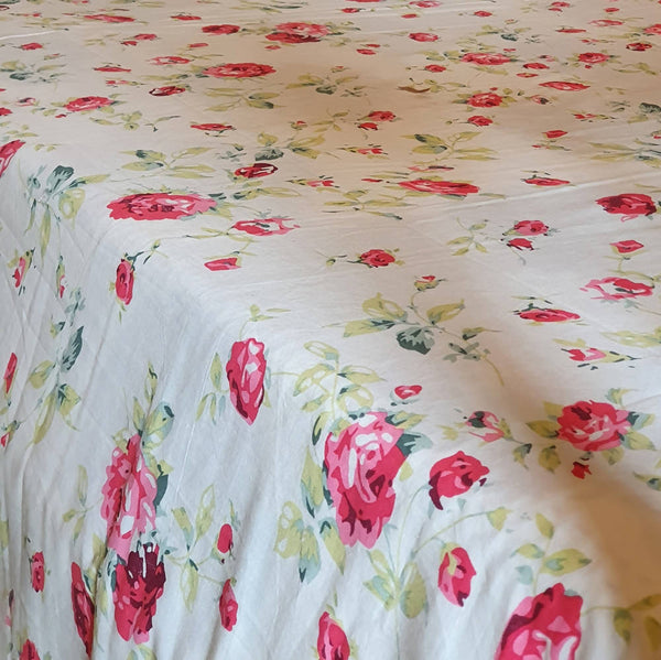 description the decor nook english pink roses pattern bed sheets with ...