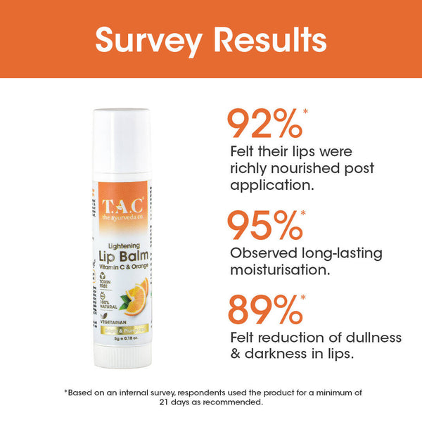 Buy TAC - The Ayurveda Co. Vitamin C & Orange Lip Balm Online at Best ...