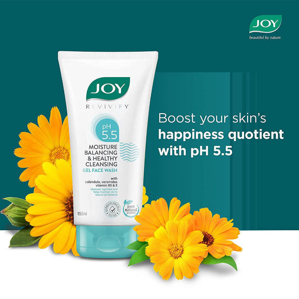 description joy revivify ph 5 . 5 gel face wash happiness can t be ...