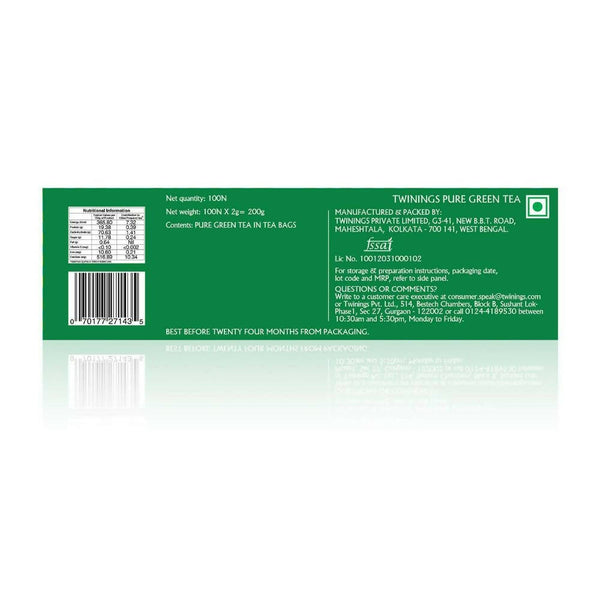 Buy Twinings Pure Green Tea Teabags Online at Best Price | Distacart