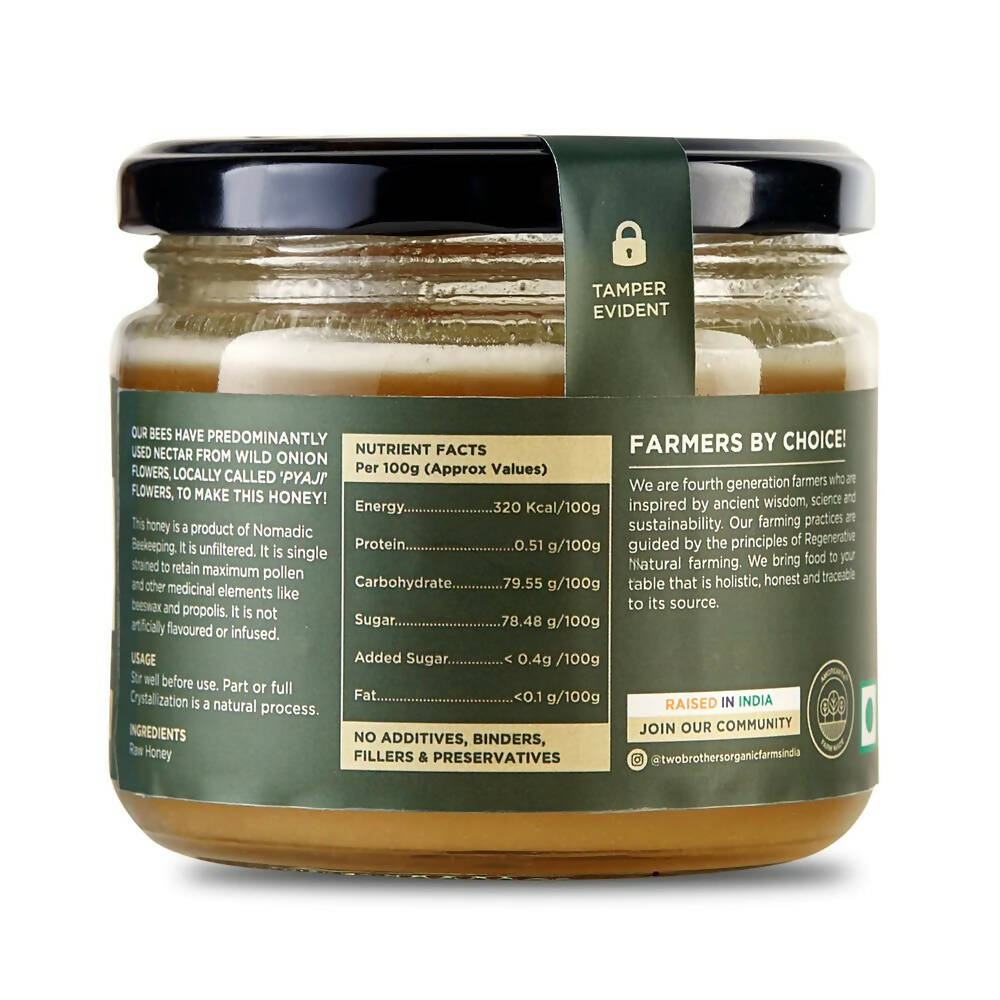Buy Two Brothers Organic Farms Wild Onion Flower (Pyaji) Honey, Raw ...