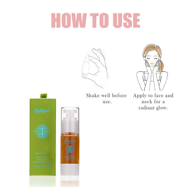 description indulgeo essentials aqua gold 24k gold premium moisture gel this gel also has ...