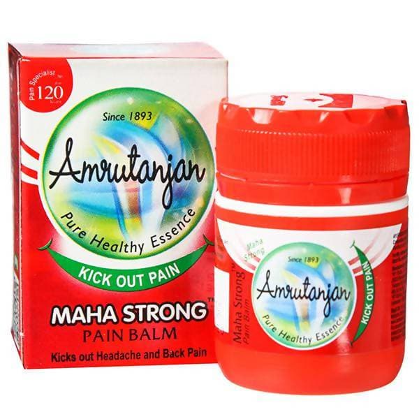 Buy Amrutanjan Maha Strong Pain Balm Red Online at Best Price | Distacart