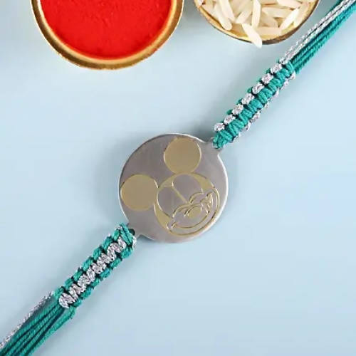 description cute mickey metal rakhi amul milk chocolate flow wraps ...