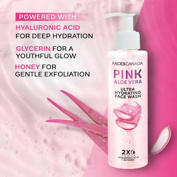 Buy Faces Canada Pink Aloe Vera Ultra Hydrating Face Wash Online.