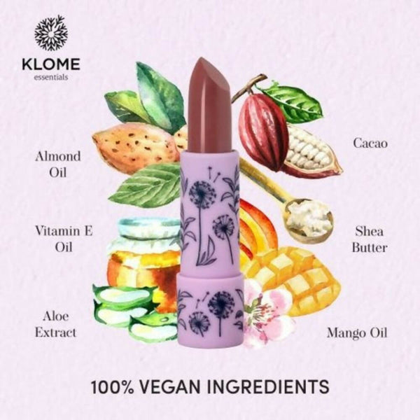 Buy Klome Essentials Vegan Matte Lipstick-Moon Ri Online At Low Prices