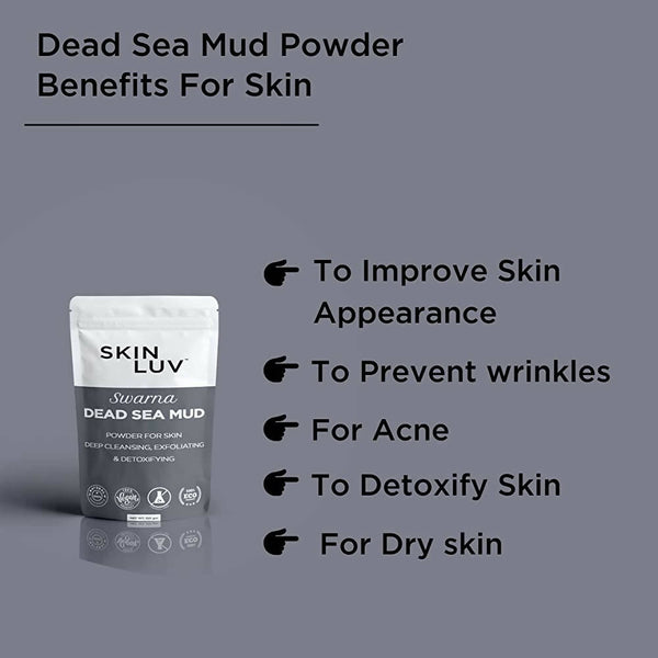 description skinluv swarna dead sea mud powder for skin about the ...